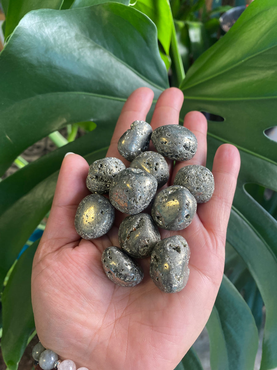 Pyrite Tumbled Stone – B Magical Health & Wellness